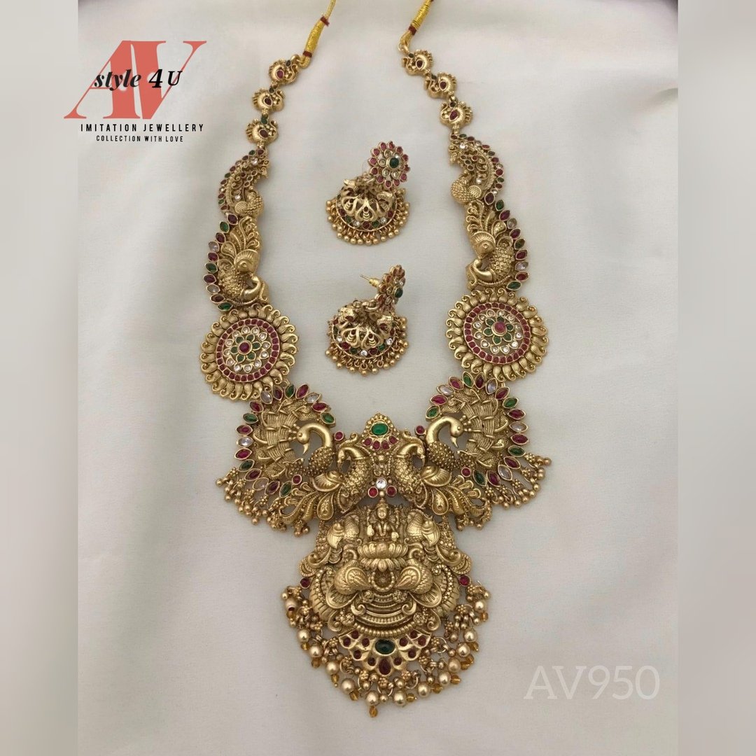 Matte Haram Jewellery Set – AVSTYLE4U